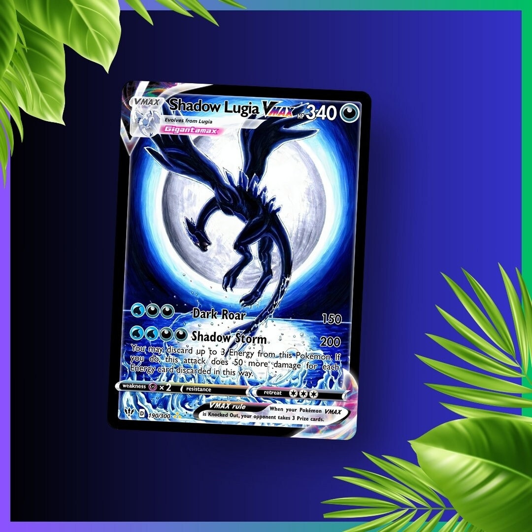 Lugia Shadow Form VMAX Pokémon Card - Etsy