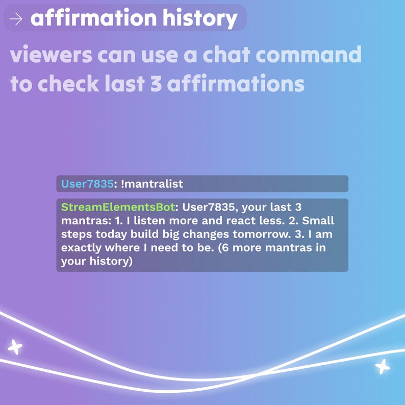 Daily Affirmation Cards Twitch Widget: Animated Streamer Asset - Etsy