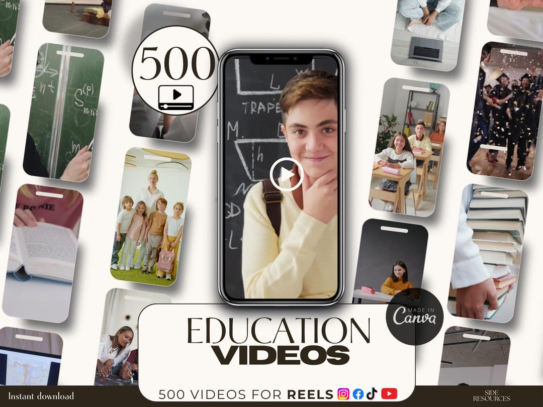 500 Education Videos for Reels- Educational Instagram- Teachers Social ...