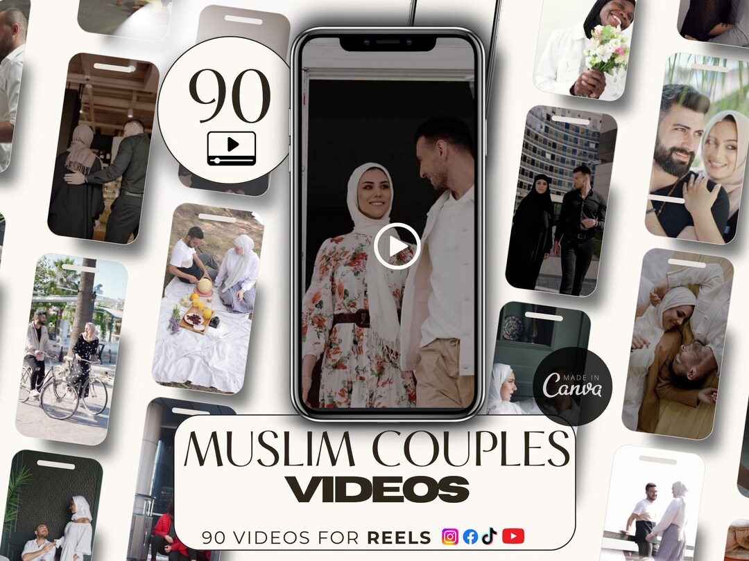 90 Muslim Couples Videos- Faceless Reels- Love Musiim- Videos Social ...