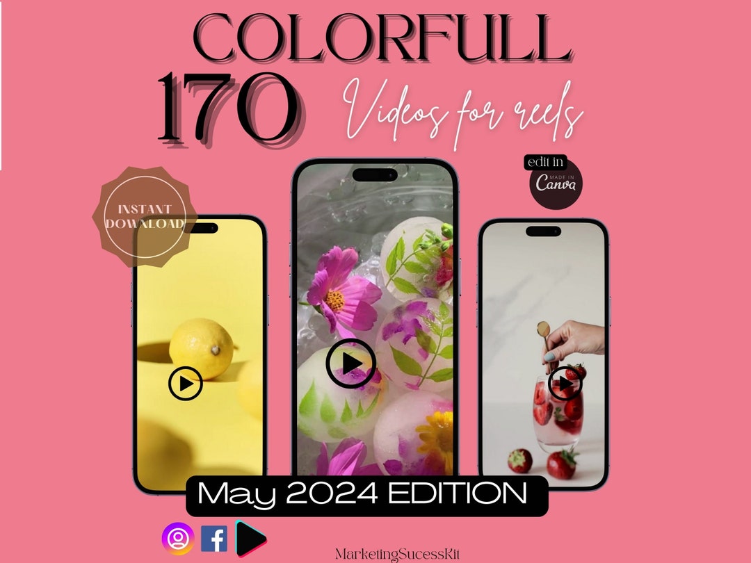 Pink Reels- Green Reels- Aesthetic Instagram Content, Faceless ...