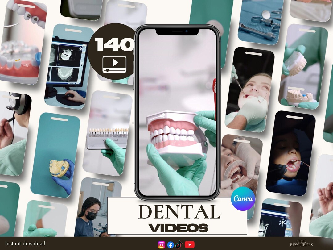 140+ Dental Faceless Reels Canva Templates 2026 - Dentist Orthodontist ...