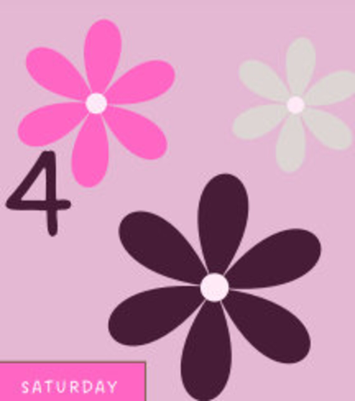Flower, Pink, Groovy, 2024, 2024 Calendar, Pink Calendar, Flower Power ...