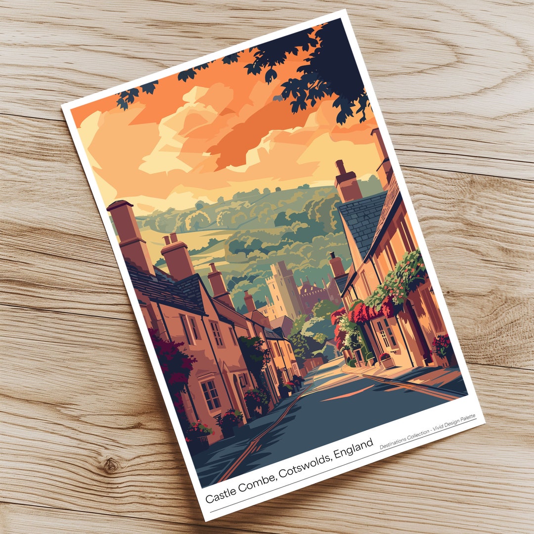 Castle Combe Cotswolds Wall Decor, Art Gift Idea, Travel Poster, Print ...