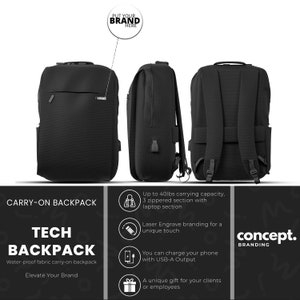 Personalized Company Backpack Set, Customized Corporate Backpack Set ...