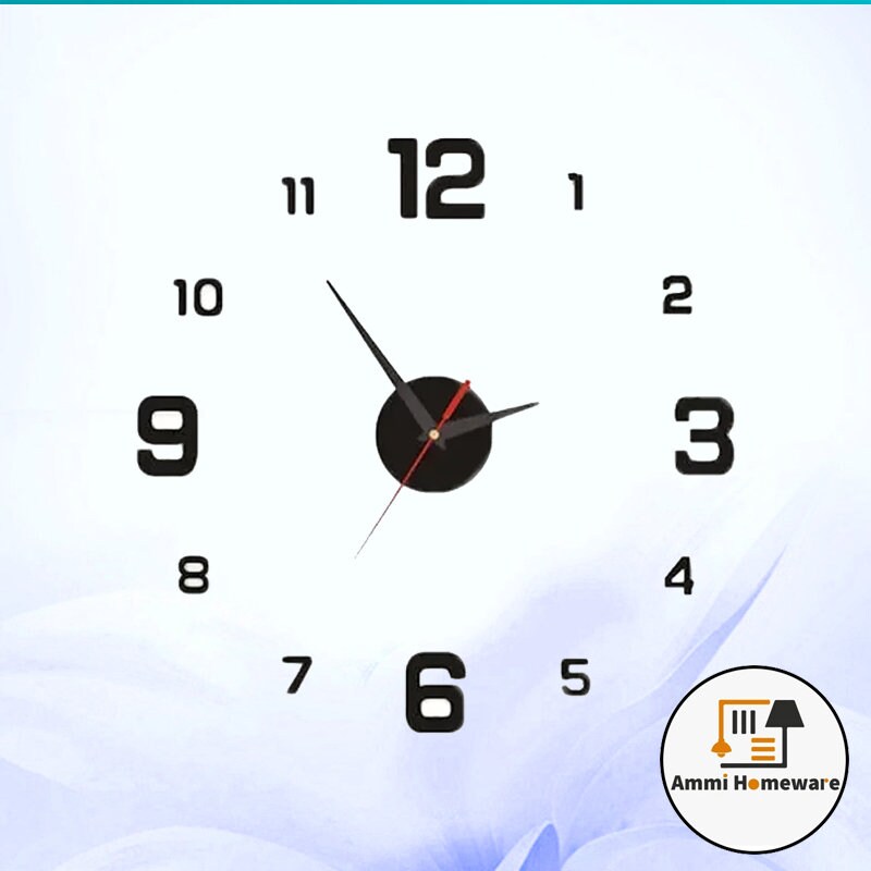 3d Wall Clock Stickers - Etsy