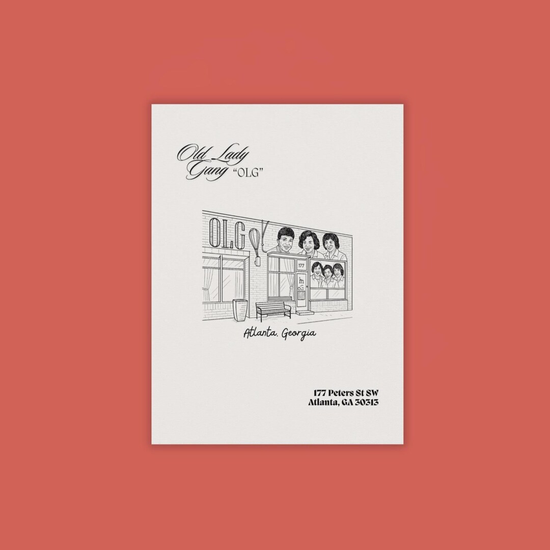 OLG Restaurant Art - 8x10 Line Drawing | Kandi Burruss RHOA Print ...