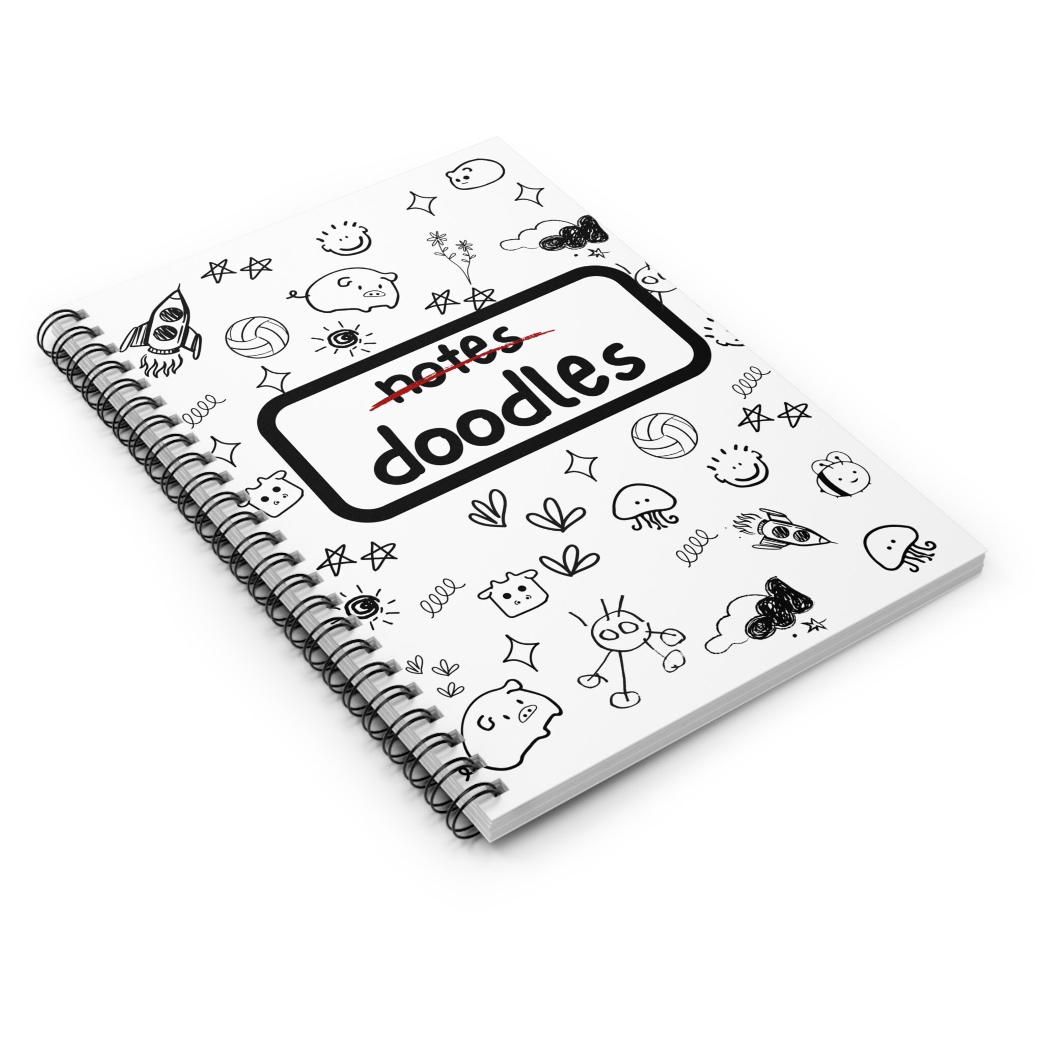 Doodles Not Notes Funny Journal for Art Lover Cartoonist Artist Friend ...