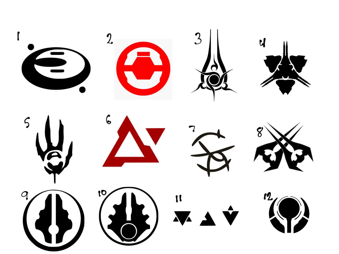 Halo Covenant Sangheili Banished Decals - Etsy