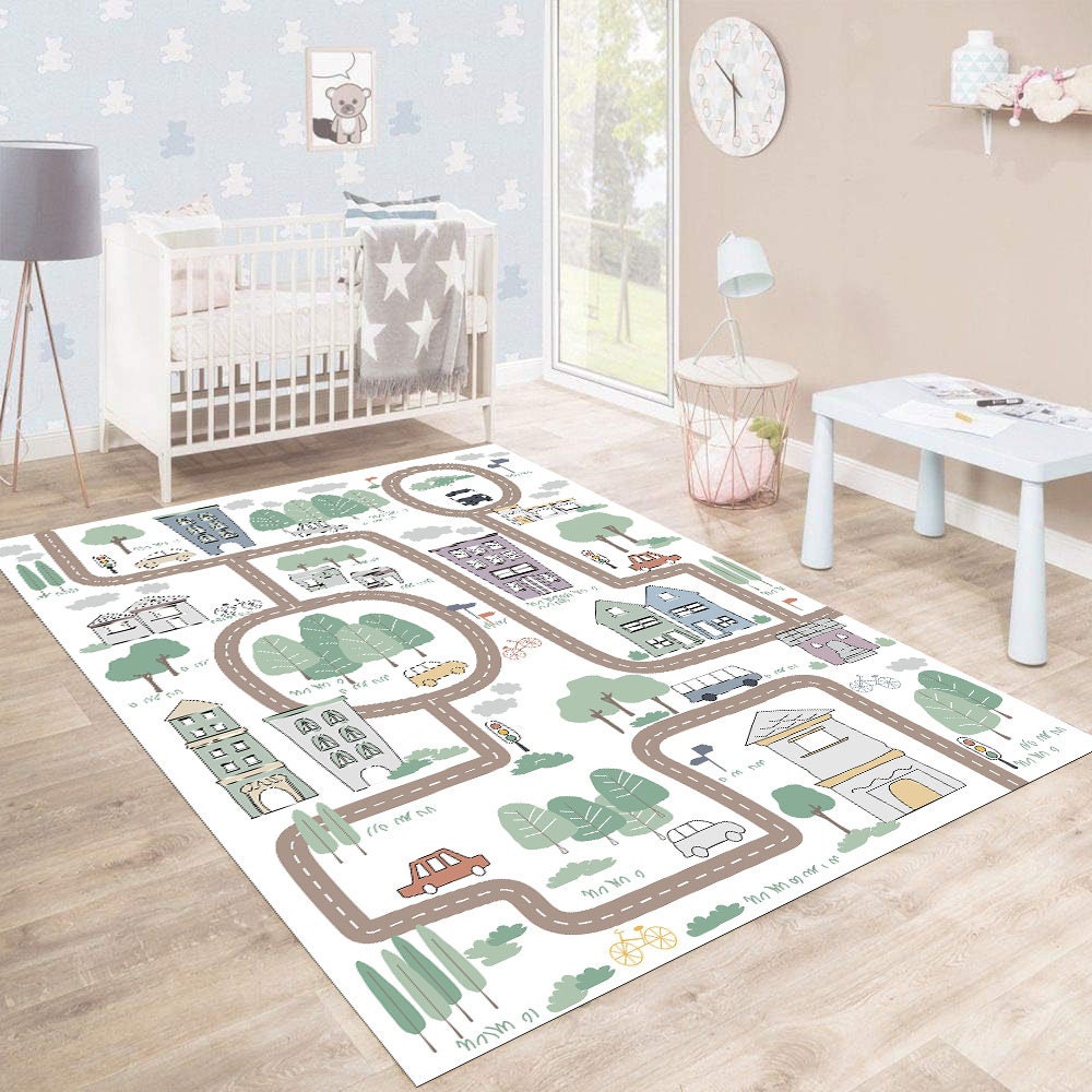 Kids Traffic Rugs, Kids City Rug, Kids Car Road Rugs, Kids Room Rugs ...