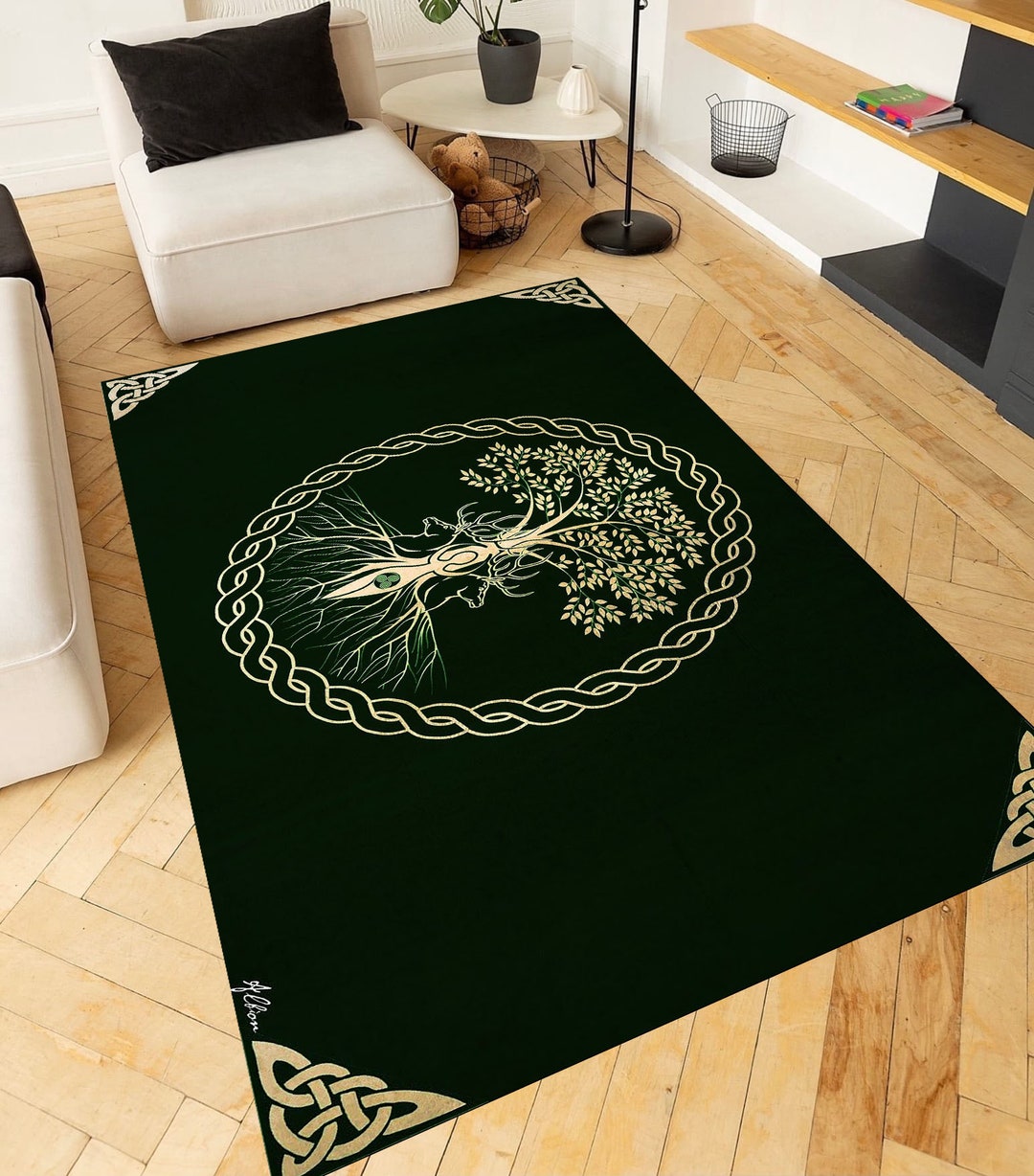 Tree Rug, Tree of Life Rug, Tree of Life, Tree Themed Rug, World Tree ...