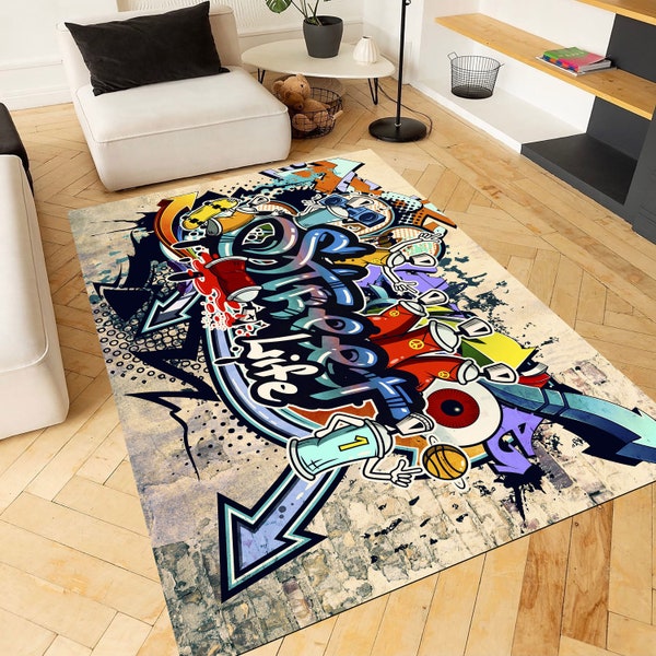Colorful Rug - Etsy