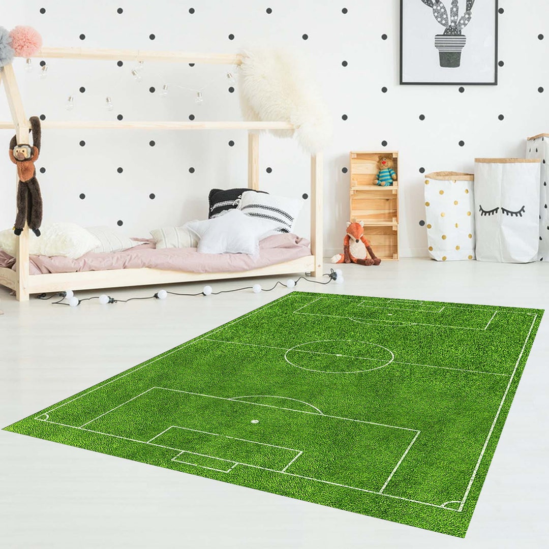 Football Field Rug, Football Rug, Soccer Field Rug, Sports Rug, Soccer ...