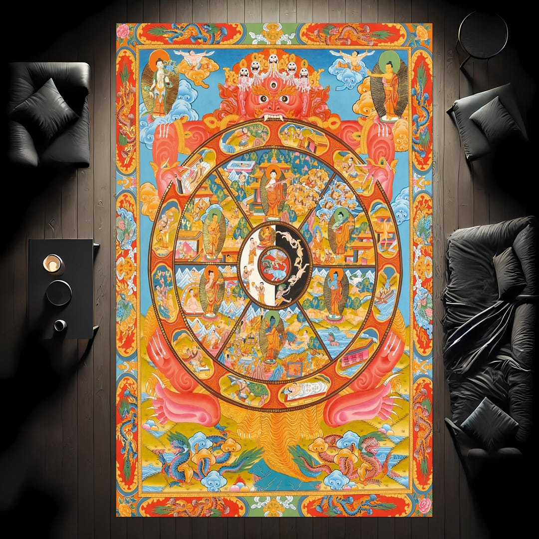 Life Wheel Rug, Samsara Trap Rug, Fashion Gift, Home Decoration,cheap ...