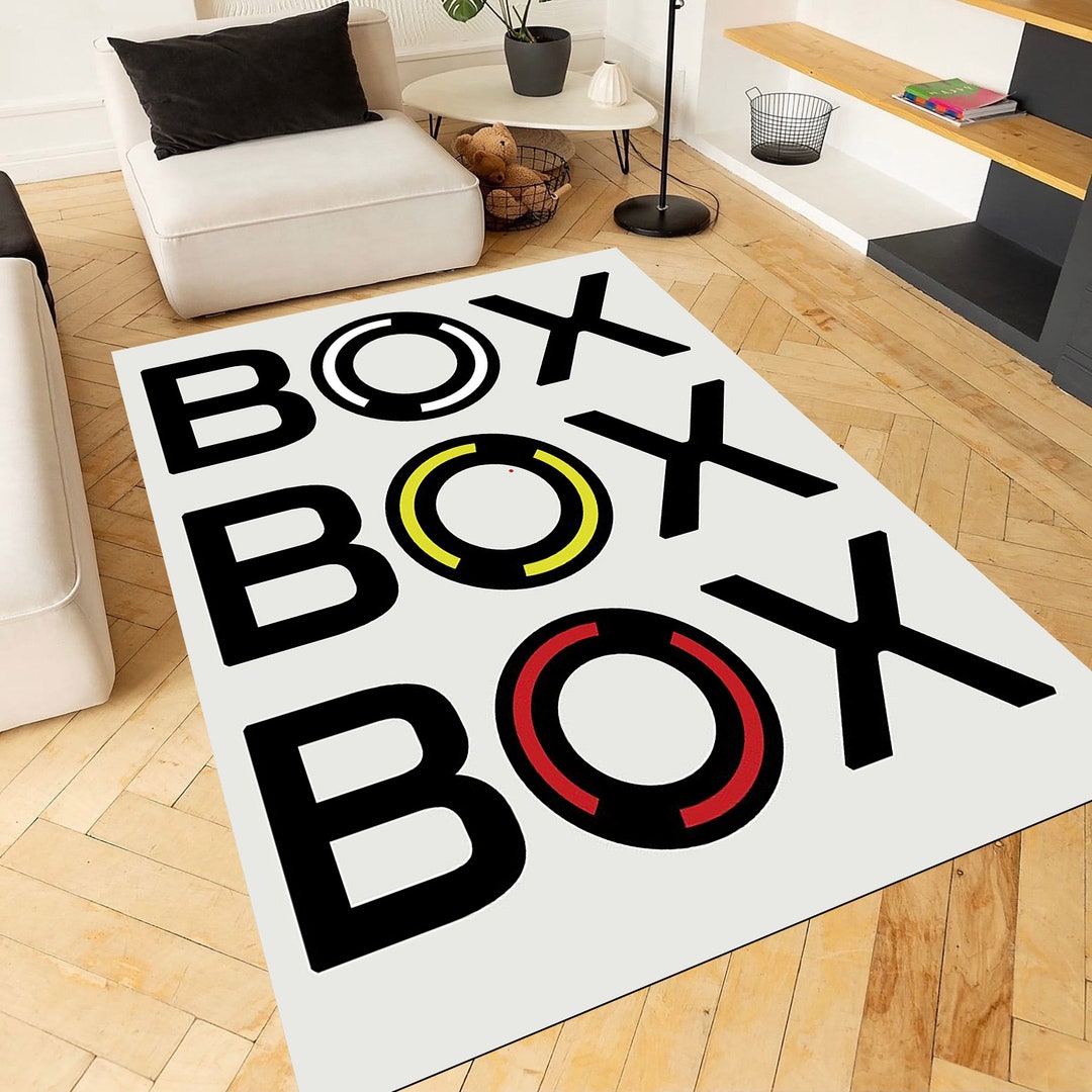 Box Box Box Formula 1 Rugs, Formula 1 Gift, F1 Floor Art, Formula 1 ...