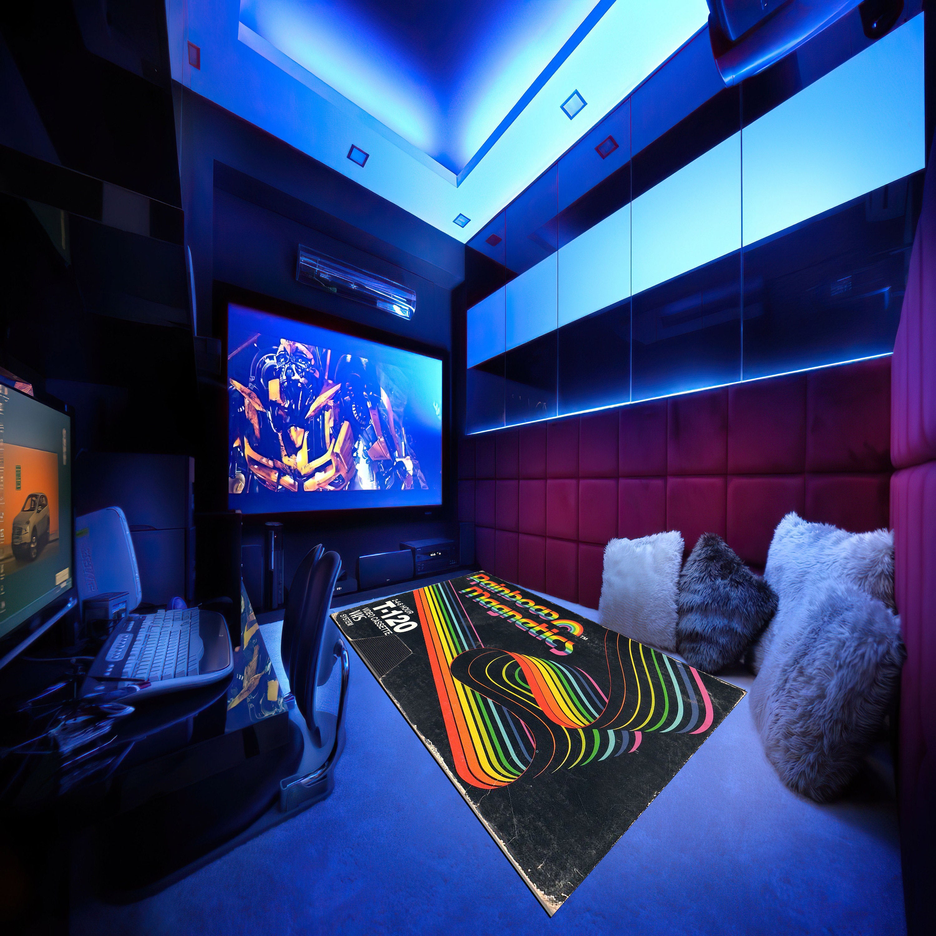 Vhs Case Rug-vhs Tapes, Vhs Box-vhs Nostalgic-retro Art-classic ...