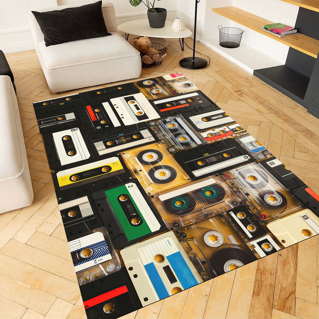 Classic Cassette Rug, 90s Rug, Tape Rug, Retro Design Rug,non Slip ...