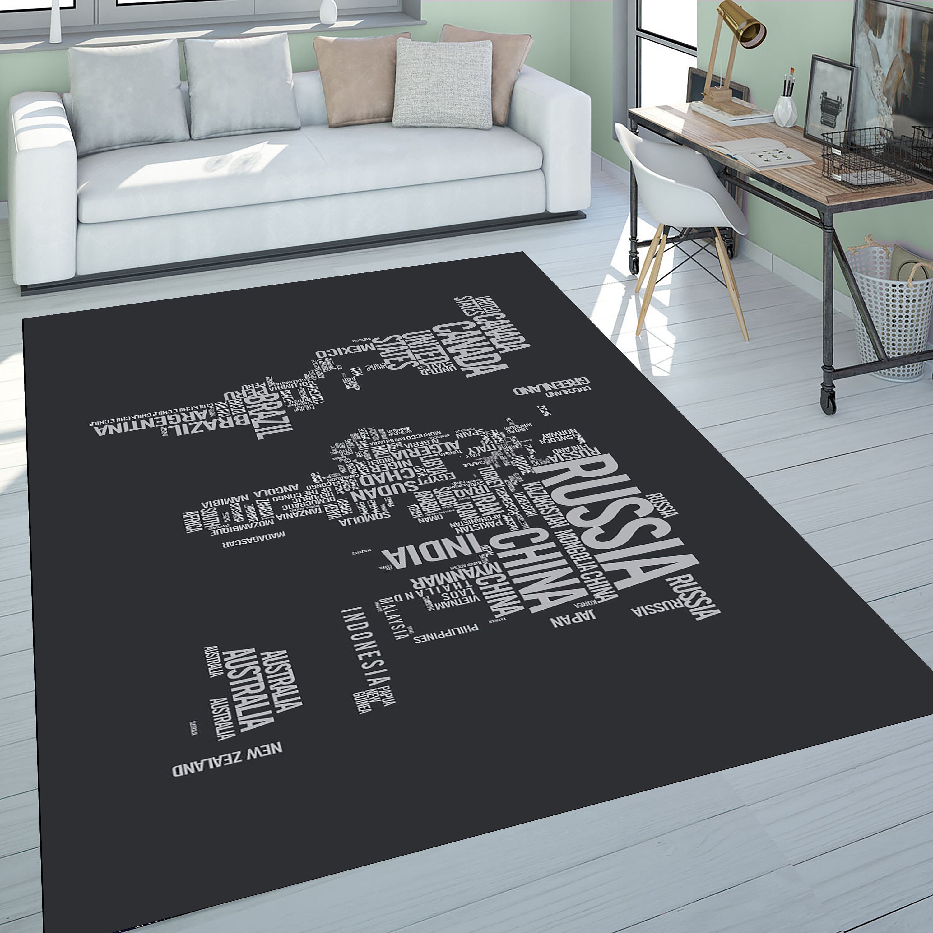 World Map Rug,maps Rug,cool World Map Carpet ,popular Map Carpet for ...