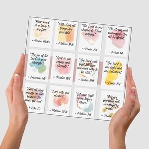 Bible Verse Affirmation Cards PRINTABLE - Etsy