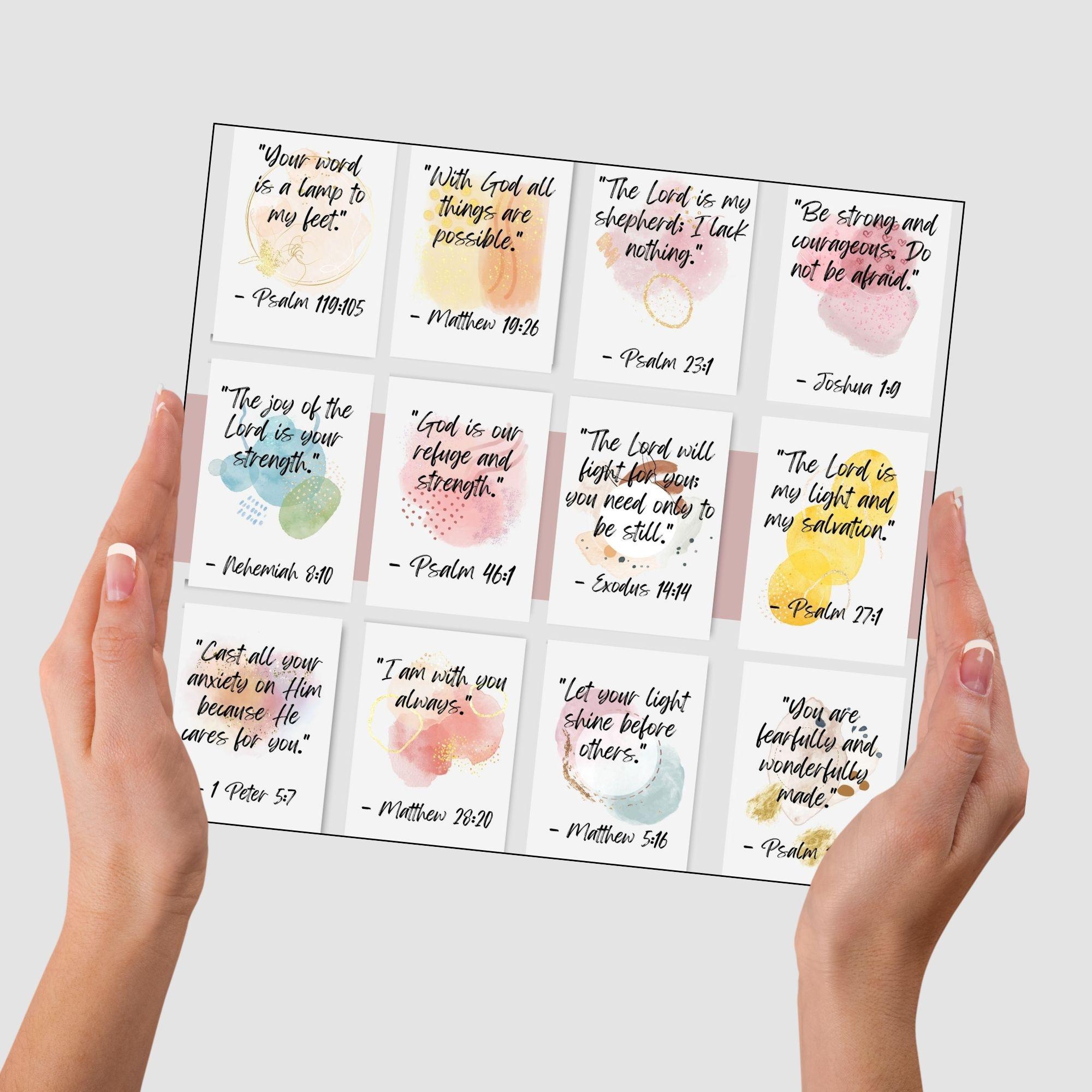 Bible Verse Affirmation Cards PRINTABLE - Etsy