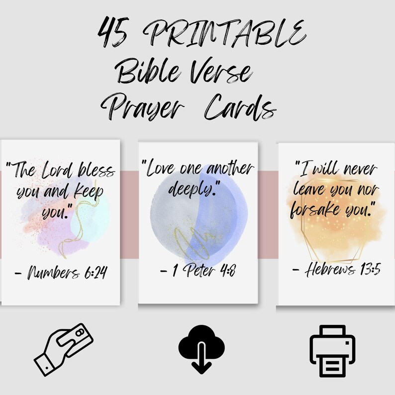 Bible Verse Affirmation Cards PRINTABLE - Etsy