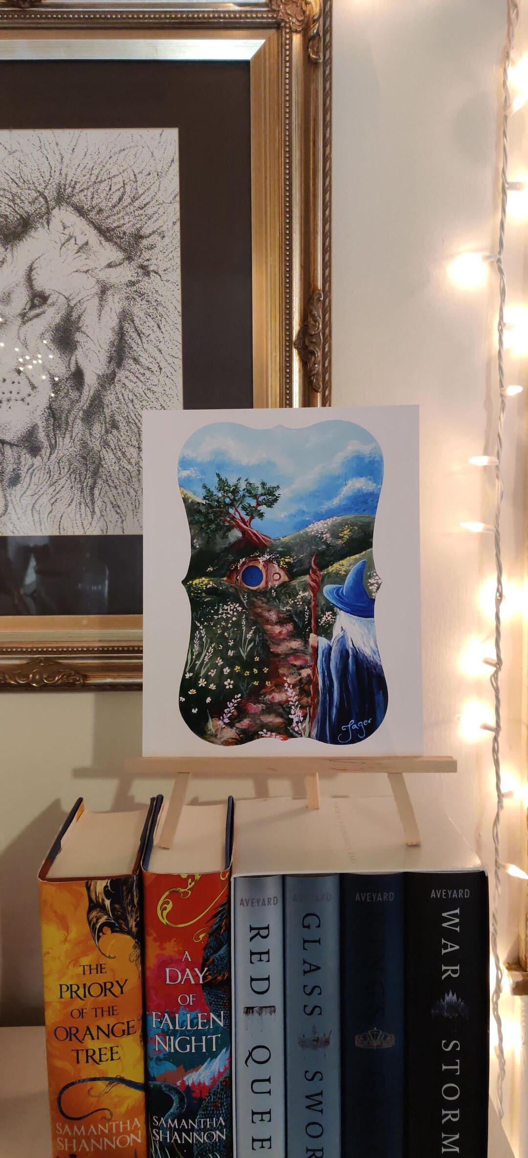 Gray Wizard PRINT 8" X 10" | Physical Art Print | Handmade Decor ...