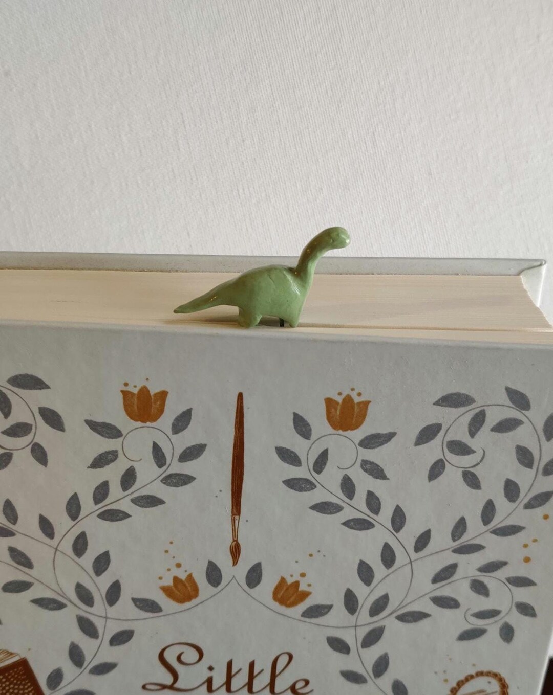 Clay Bookmark Paperclip Figurine Dinosaur Cute Minimal Bookish - Etsy