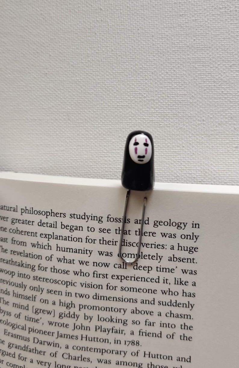 Clay Bookmark Paperclip Figurine | No Face | Cute | Bookish | Spirited ...