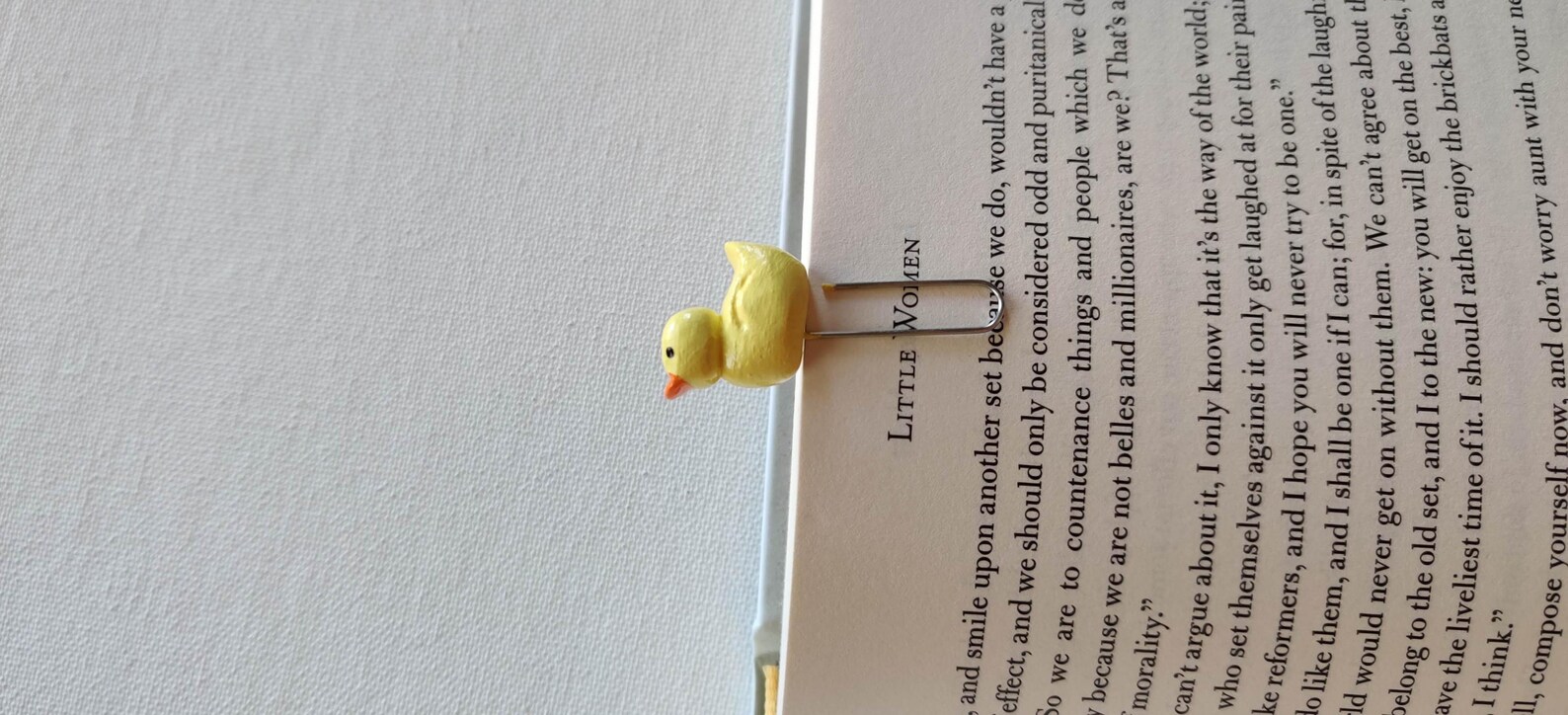 Clay Bookmark Paperclip Figurine | Rubber Duck | Cute | Minimal ...