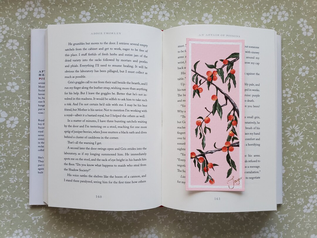 Hand-painted Original Bookmark, High-quality 140lb Paper - Etsy