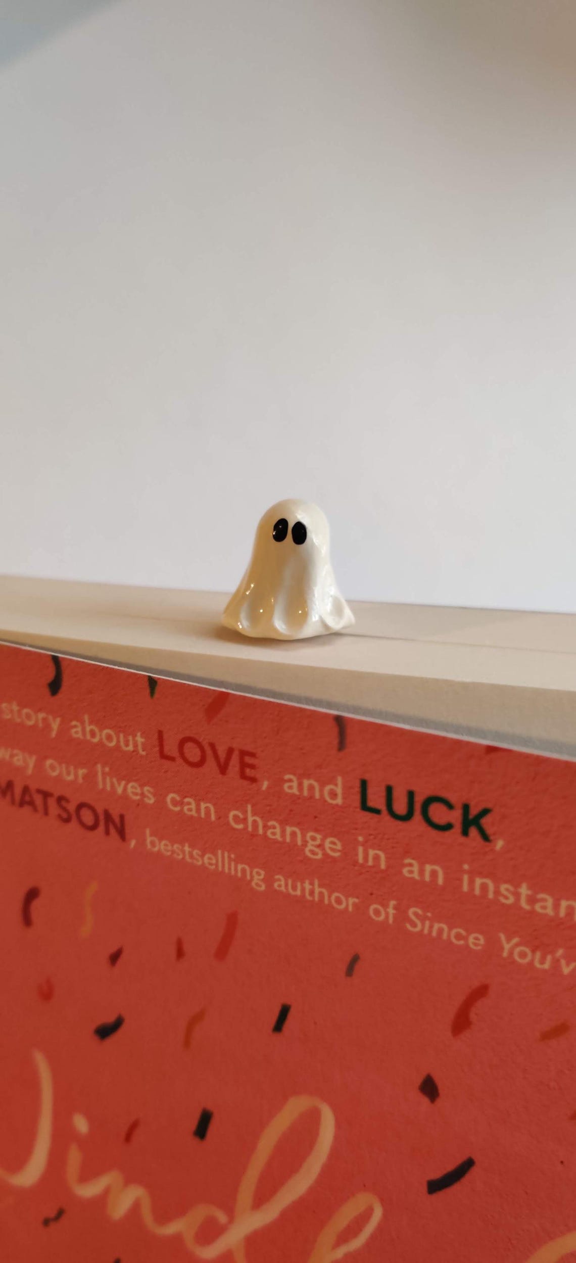 Clay Bookmark Paperclip Figurine | Ghost | Cute | Minimal | Bookish - Etsy