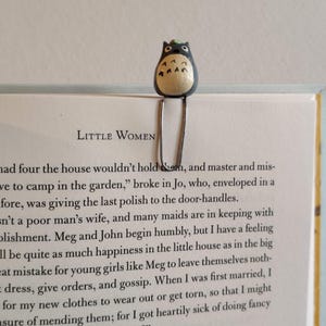 Clay Bookmark Paperclip Figurine | Ghibli Inspired | Cute | Minimal ...