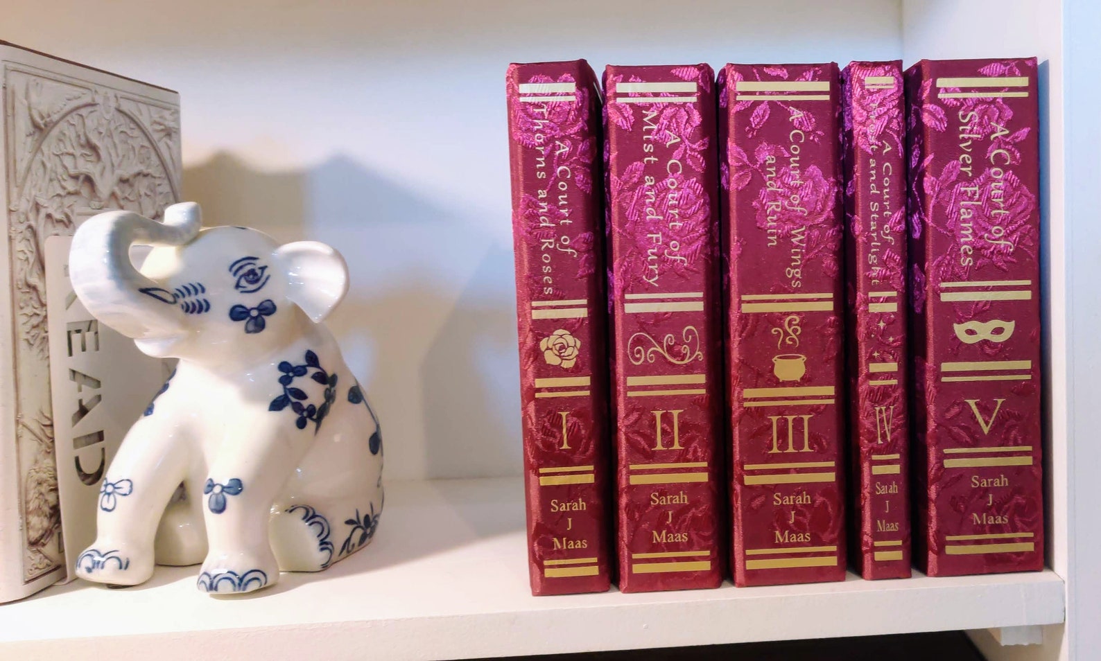 ACOTAR Full Series Cloth Custom Bound Books. A Court of Thorns and ...