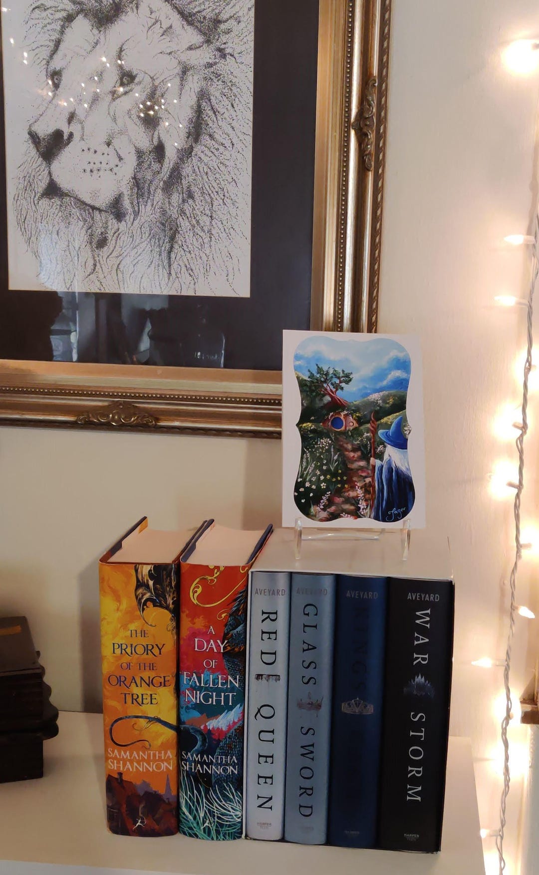 Gray Wizard PRINT 5x7 Physical Art Print Handmade Decor Cottagecore ...