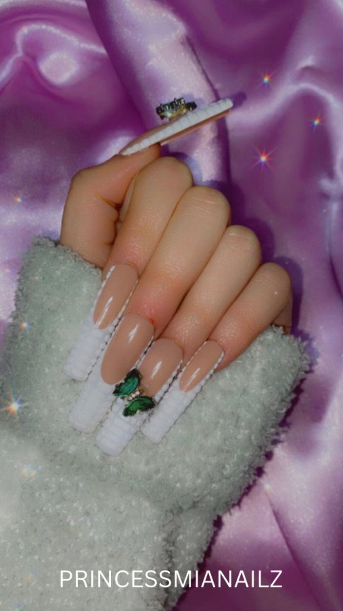 3D French Tip Press Ons | Crocodile Press Ons | 3D Press Ons - Etsy