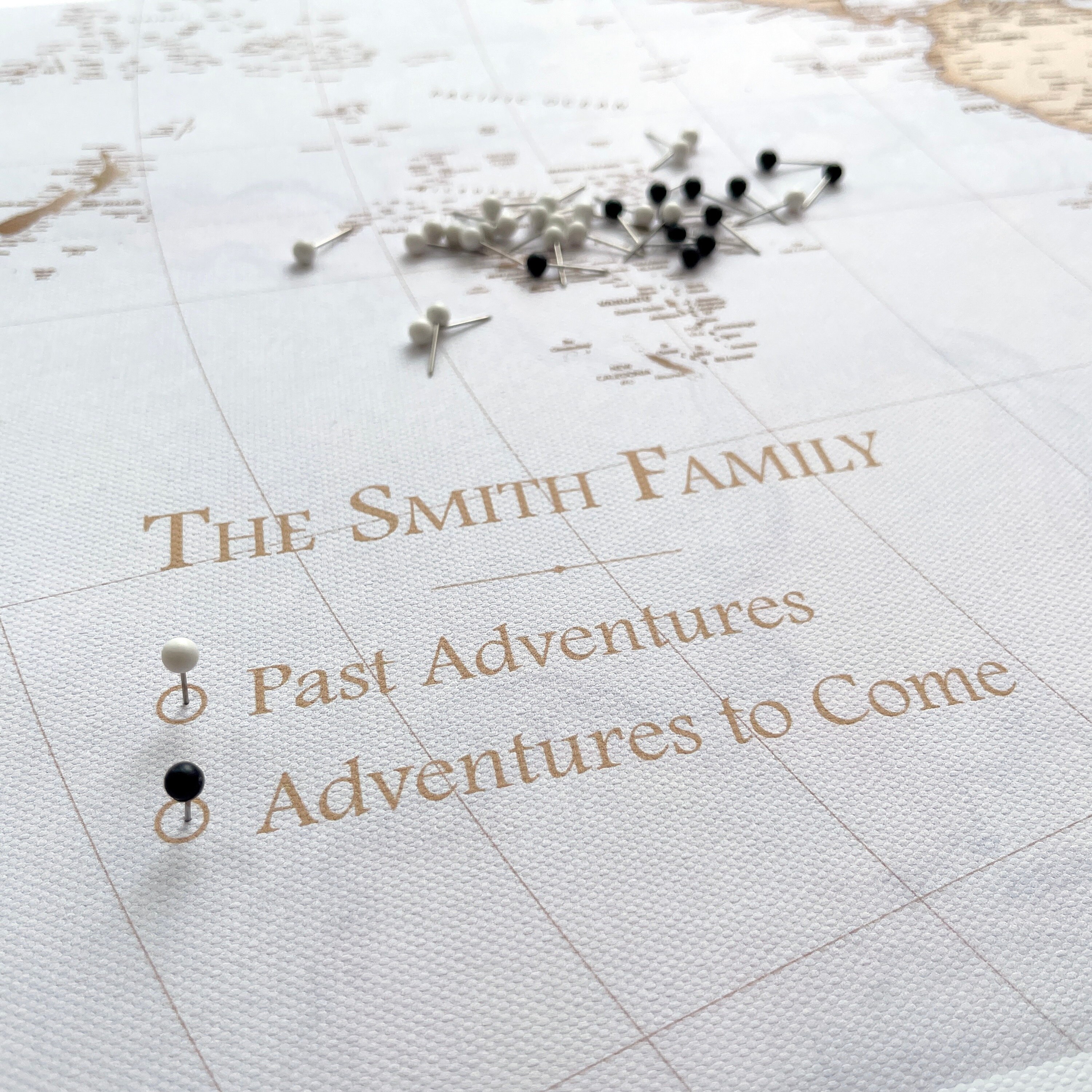 Push Pin Map Personalized World Travel Map Poster - Etsy