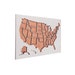 Push Pin US Map: Personalized Wooden Wall Art for Office and Home Decor ...