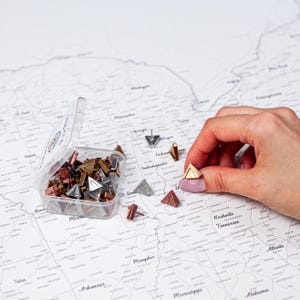 Tent Map Push Pins – 3D Travel Map Markers (set of 5+) - Etsy