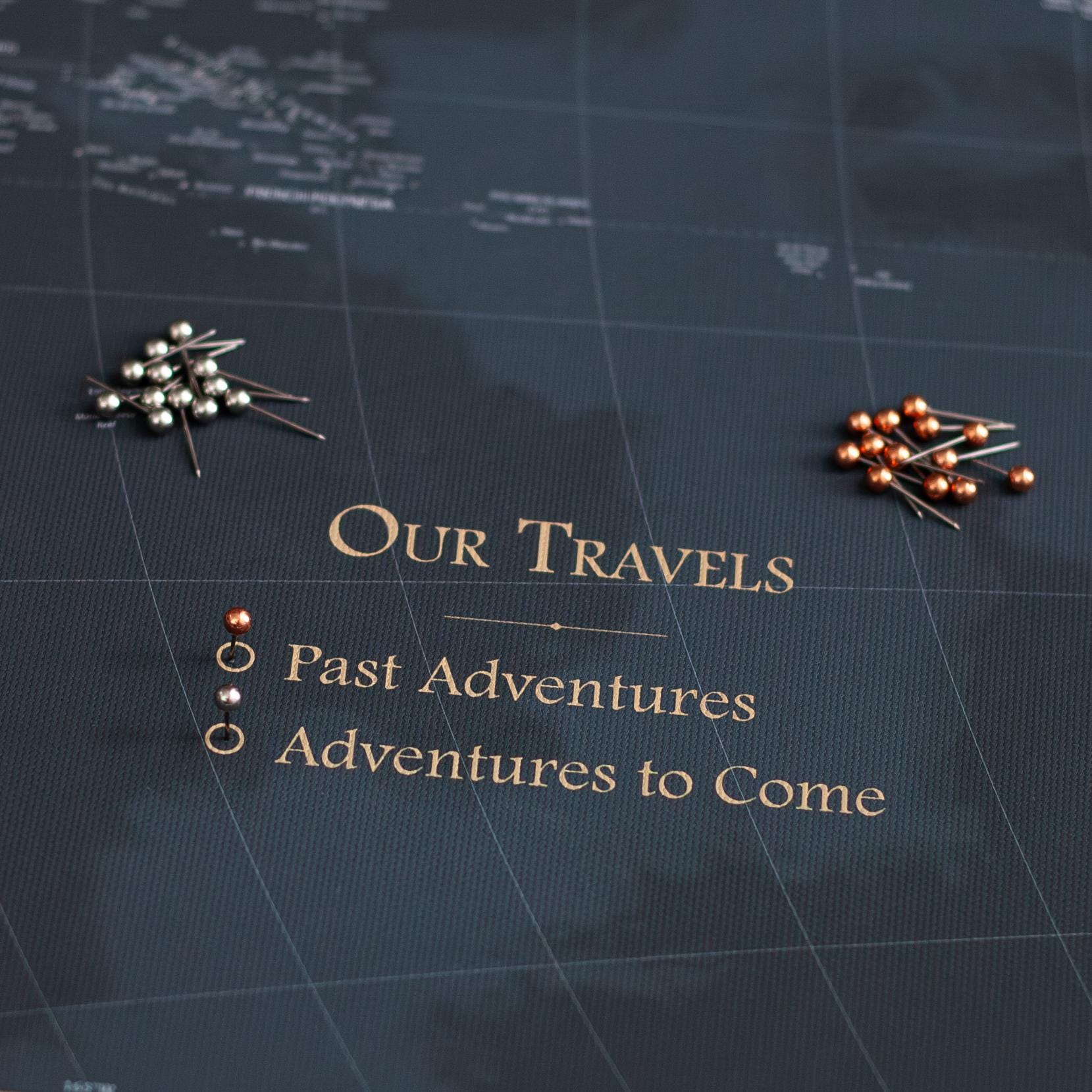 Push Pin Map - Track and Mark Your Travels With This Personalized World ...