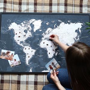 Custom Push Pin Map – Personalized Travel Gift for Couples - Etsy