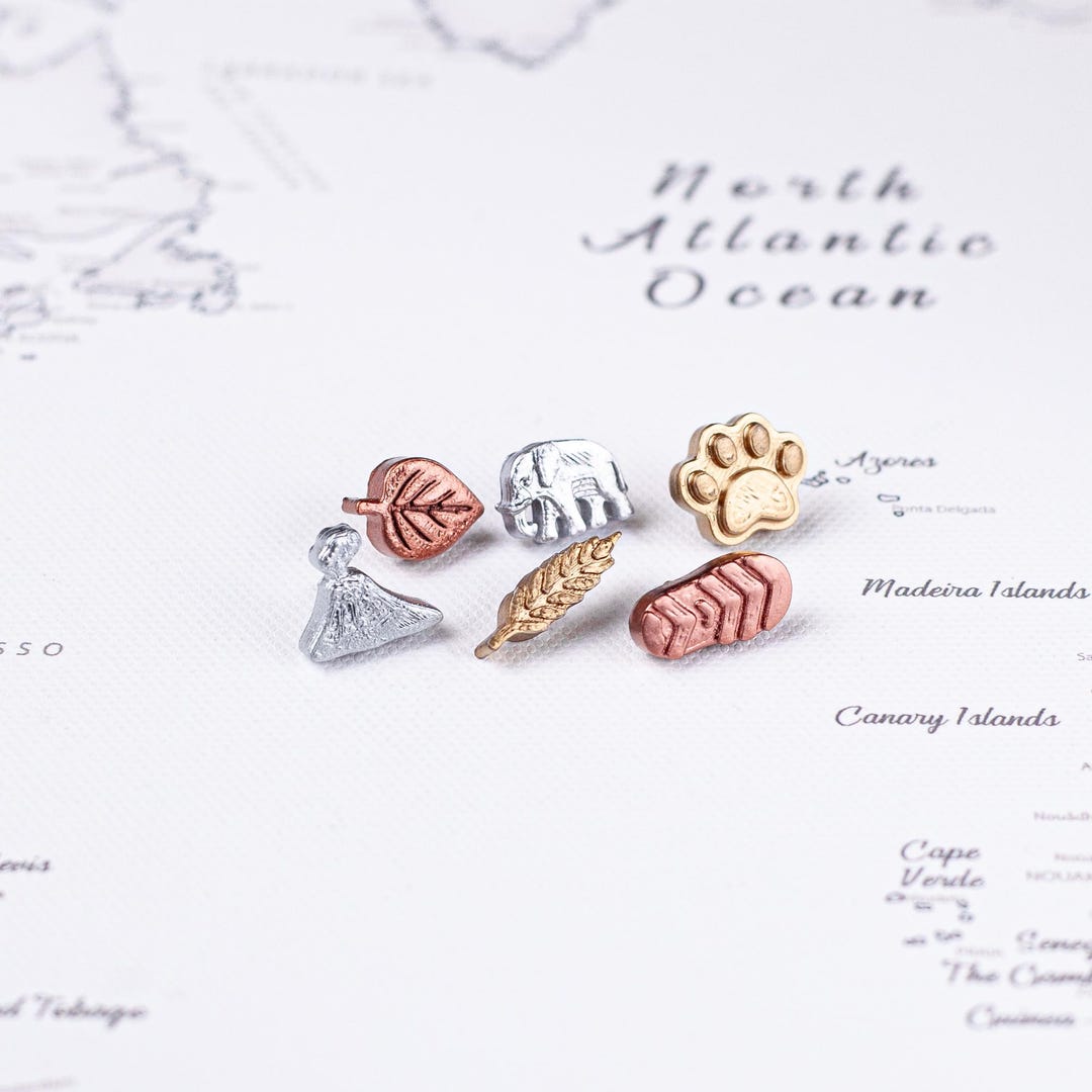 Map Push Pins • Nature & Wildlife Icons (set of 10, Choose Icon) - Etsy