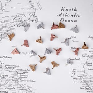 Tent Map Push Pins – 3D Travel Map Markers (set of 5+) - Etsy