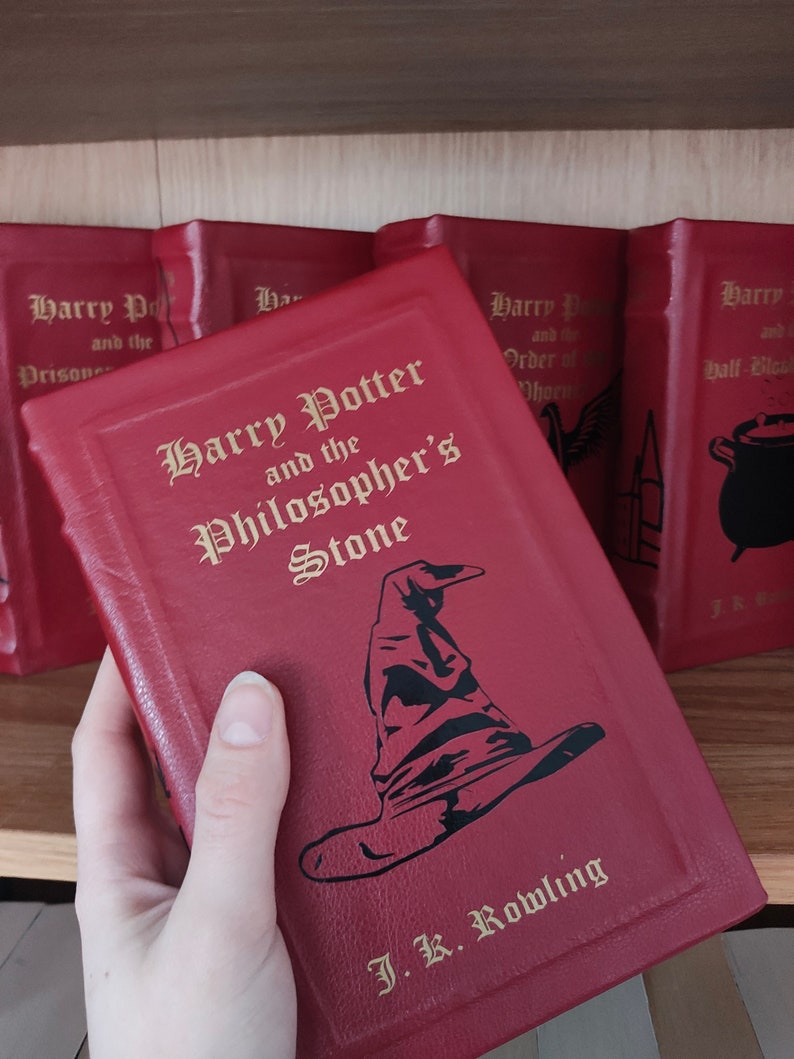 Harry Potter Custom Hardcover Rebind Book Collection. Gryffindor ...