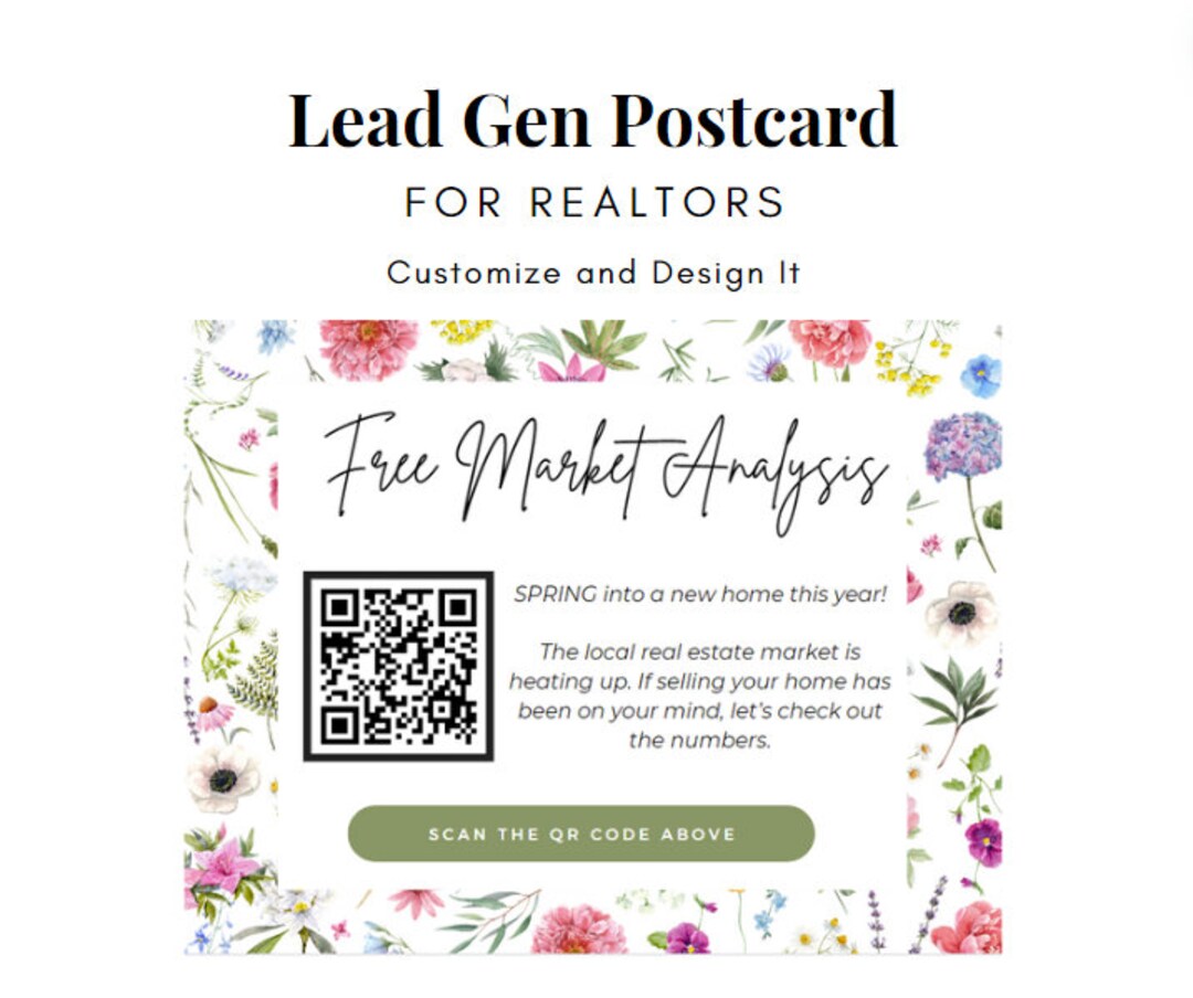 Spring Real Estate Marketing Spring Postcard for Realtor Real Estate ...
