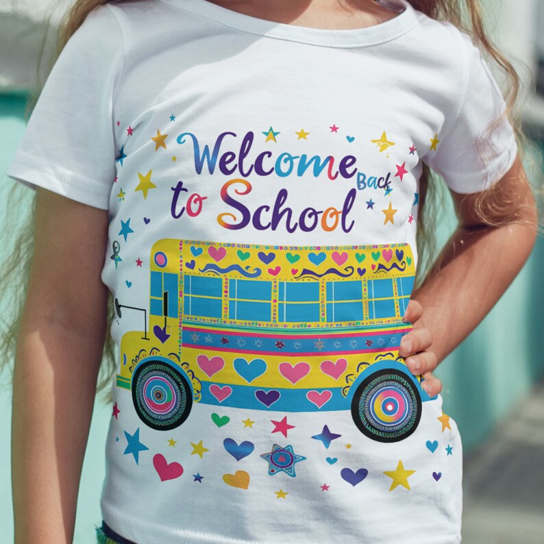 Welcome Back to School PNG Sublimation Design, Back to School Shirt PNG ...