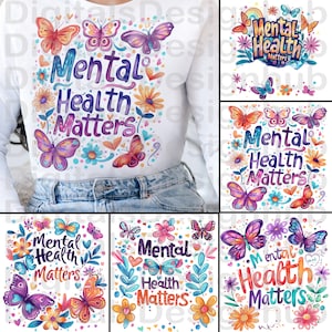 Mental Health Matters Png, Be Kind to Your Mind Png, Mental Health Png, Mental Health Matters ...