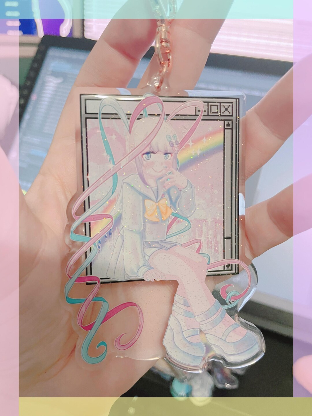 Needy Streamer Overload - Omgkawaiiangel Acrylic Dual Sided Charm - Etsy