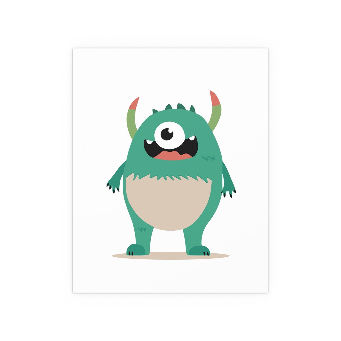 Little Cyclops Monster Nursery Wall Art - Monster Print | Children's ...