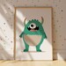 Little Cyclops Monster Nursery Wall Art Monster Print Children's ...