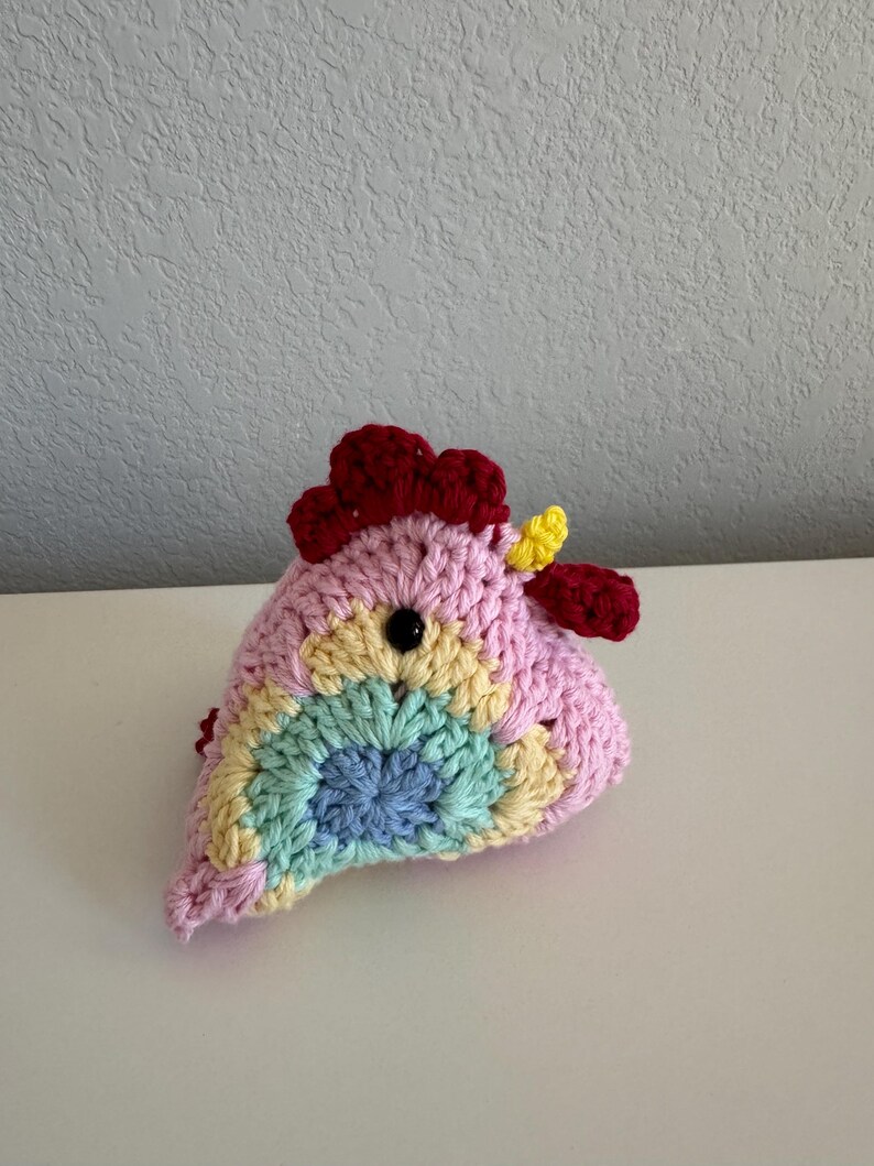 Handmade Crochet Granny Square Chicken/hen/farmhouse Decor - Etsy